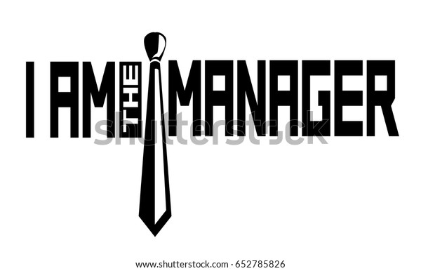 Manager Badge Emblem Logo Profession Manager Stock Vector (Royalty Free ...