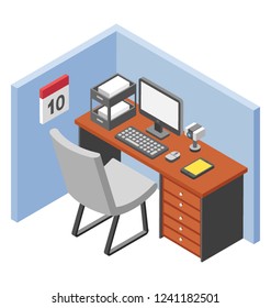 Manager Cabin Project Manager Icon Stock Vector (Royalty Free ...