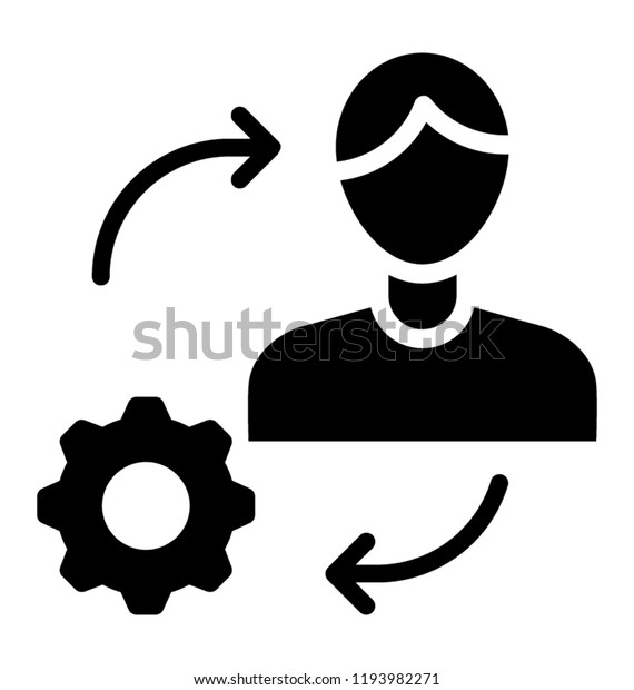 Manager Gear Showing Management Process Stock Vector (Royalty Free ...