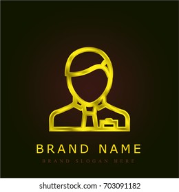 Manager Golden Metallic Logo Stock Vector (Royalty Free) 703091182 ...
