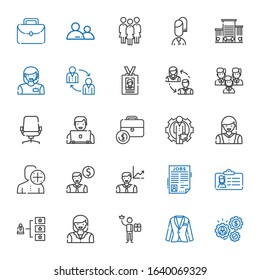 Manager Icons Set Collection Manager Office Stock Vector (Royalty Free ...