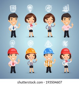 Managers Icons Set Eps File Each Stock Vector (Royalty Free) 193504607 ...