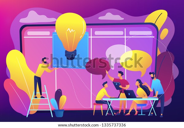 Managers Workshop Training Manager Skills Brainstorming Stock Vector