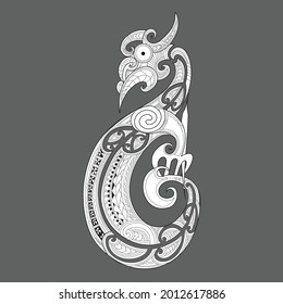 Manaia Maori Tattoo Drawn Vector Stock Vector (Royalty Free) 2012617886 ...