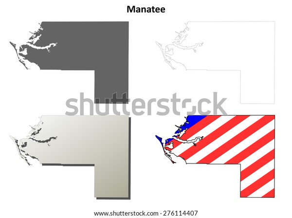 36 Manatee County Map Images, Stock Photos & Vectors | Shutterstock