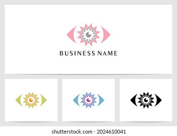 Mandala Inside Eye Logo Design Stock Vector (Royalty Free) 2024610041 ...