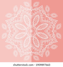 Bright Boho Mandala All Over Print Stock Vector (Royalty Free) 1242627331