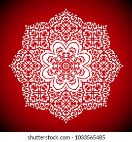 Mandalas Background Red Stock Vector (Royalty Free) 1033565485 ...