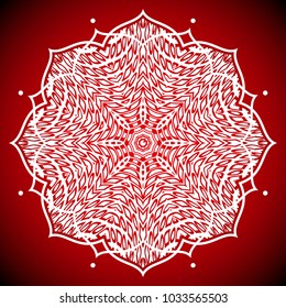 Mandalas Background Red Stock Vector (Royalty Free) 1033565503 ...