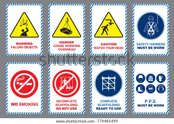 Mandatory Construction Industry Sign Stock Vector (Royalty Free) 779481499