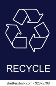 Mandatory Recycle Sign Stock Vector (Royalty Free) 32875708 | Shutterstock