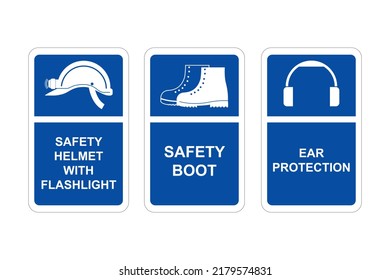 Mandatory Safety Sign Vector Art Stock Vector (Royalty Free) 2179574831 ...