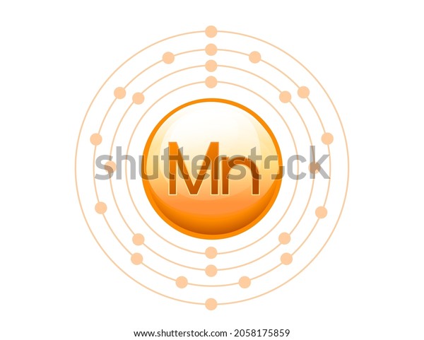 Manganese Capsule Molecular Structure Vector Illustration Stock Vector ...
