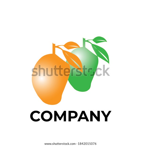 Mango Fruit Hand Drawn Your Tagline Stock Vector (Royalty Free ...