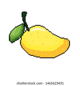 Mango Fruit Illustration Pixel Art Style Stock Vector (Royalty Free ...