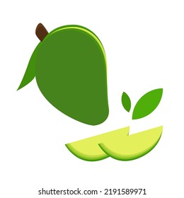 Mango Illustration On White Background Stock Vector (Royalty Free ...