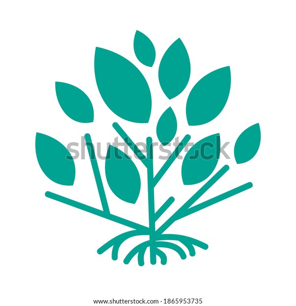 Mangrove Icon Logo Illustration Simple Modern Stock Vector (Royalty ...
