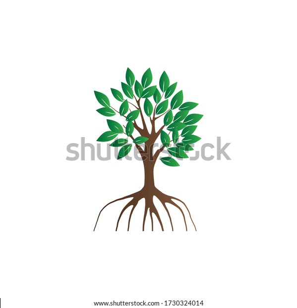 Mangrove Tree Icon Vector Illustration Isolated Stock Vector (Royalty ...
