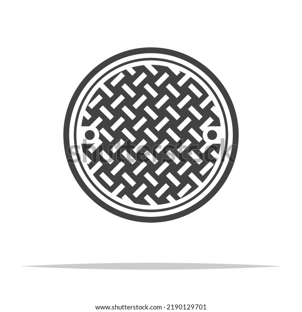 Manhole Cover Icon Transparent Vector Isolated: เวกเตอร์สต็อก (ปลอดค่า ...