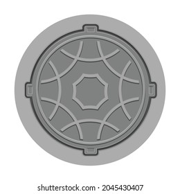 Manhole Sewer Vector Cartoon Icon Vector Stock Vector (Royalty Free ...