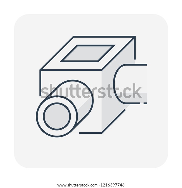 Manhole Sump Pit Icon Drainage System 스톡 벡터(로열티 프리) 1216397746