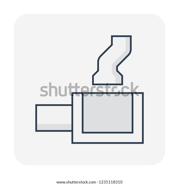 Manhole Sump Pit Icon Drainage System 스톡 벡터(로열티 프리) 1235118310