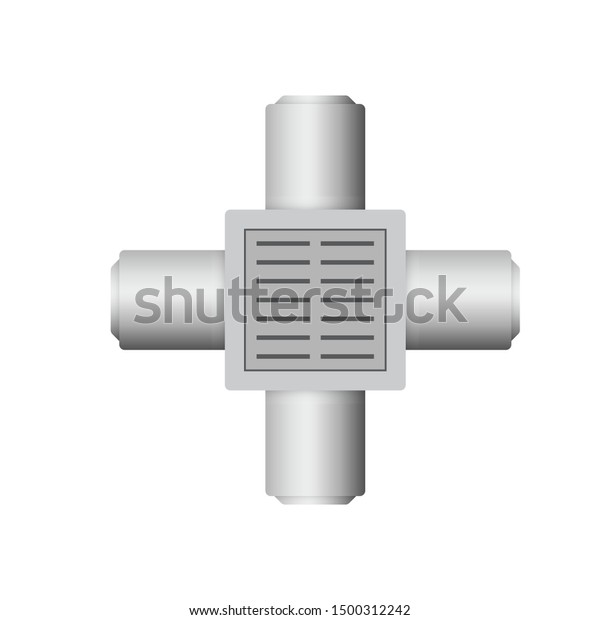 Manhole or sump pit icon for drainage system.