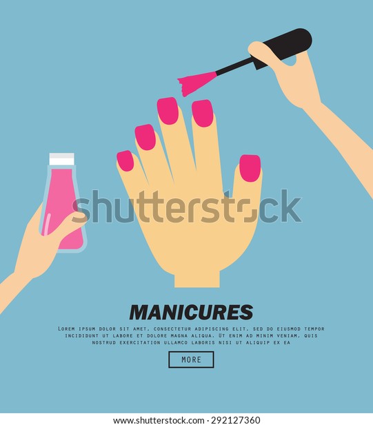 Manicures Vector Illustration Stock Vector (Royalty Free) 292127360 ...