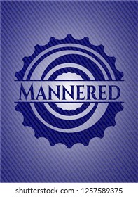 Mannered Emblem Jean Texture Stock Vector (Royalty Free) 1257589375 ...