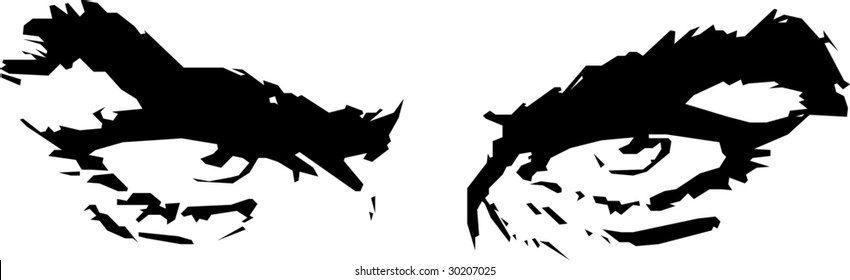 Mans Eyes Vector 02 Stock Vector (Royalty Free) 30207025 | Shutterstock