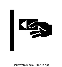 Mans Hand Ticket Stock Vector (Royalty Free) 685916770 | Shutterstock
