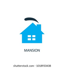 Mansion Icon Logo Element Illustration Mansion Stock Vector (Royalty ...