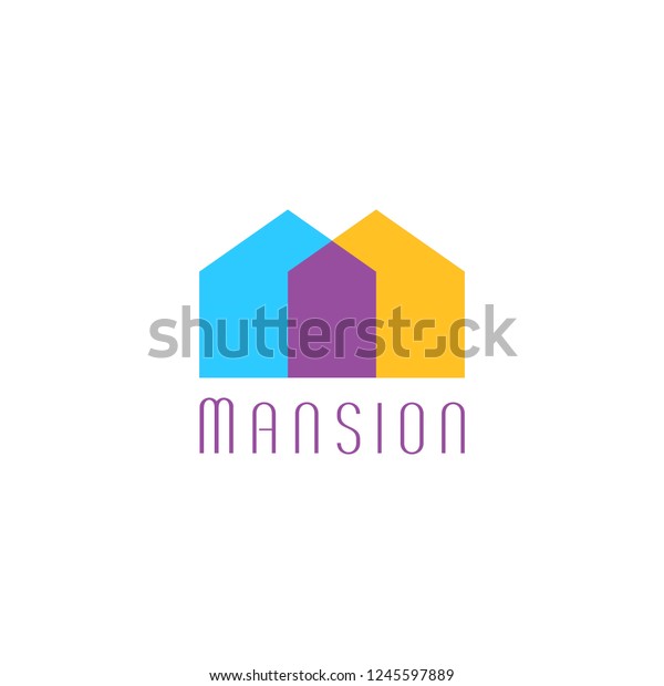 Mansion Logo Template Stock Vector (Royalty Free) 1245597889