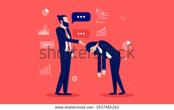 Mansplaining Know All Man Trying Explain Stock Vector (Royalty Free ...