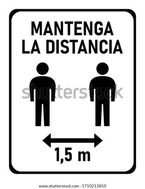 Mantenga La Distancia ("Keep the Distance" in Spanish) Social ...