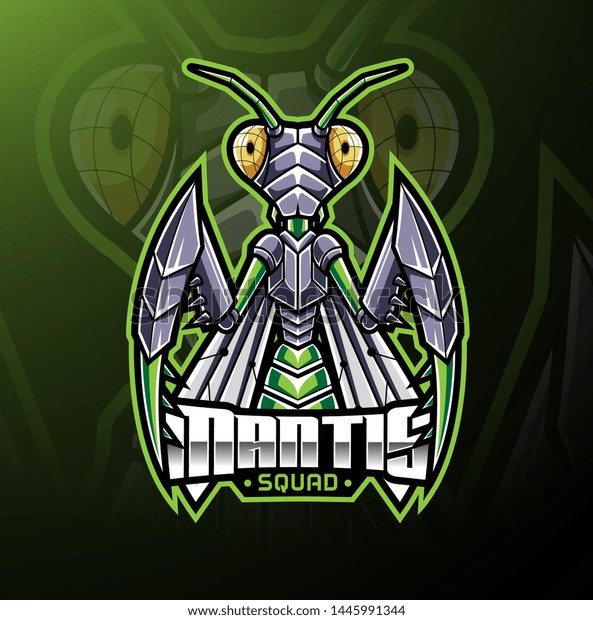 Mantis sport mascot logo design