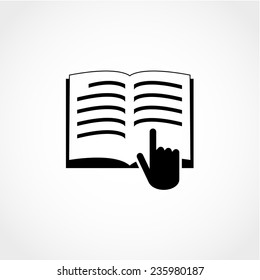 Manual Book Symbol Read Before Use Stock Vector (Royalty Free ...