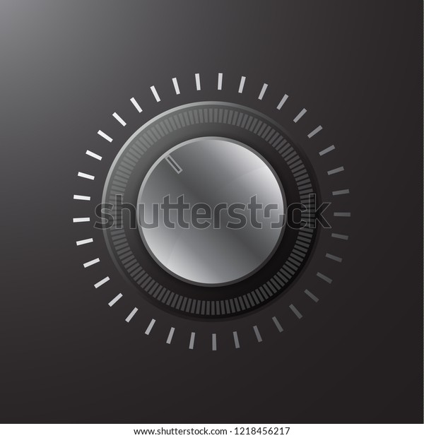 Manual Control Knob Metal Volume Settings Stock Vector (Royalty Free ...