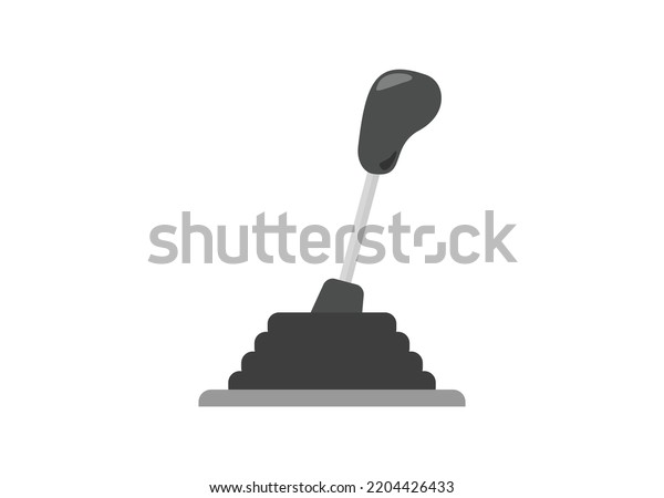 Manual Gear Lever Simple Flat Illustration Stock Vector (Royalty Free ...