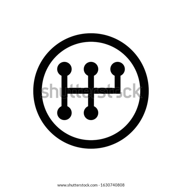 Manual Gear Shift Vector Icon Stock Vector (Royalty Free) 1630740808 ...