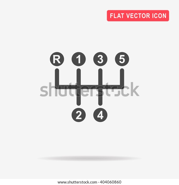Manual Transmission Sign Icon Vector Concept Stock Vector (Royalty Free ...