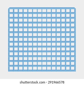 Many Blue Jail Bars On Gray Stock Vector (Royalty Free) 291966578 ...