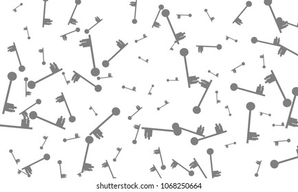 Many Grey Keys Different Size On Stock Vector (Royalty Free) 1084133036