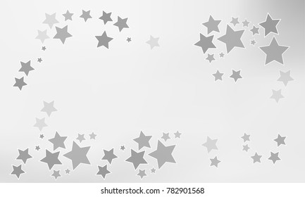 Many Grey Stars Different Opacity Size Stock Vector (Royalty Free ...