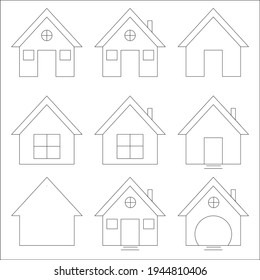 Many Houses Vector Graph Stock Vector (Royalty Free) 1944810406 ...