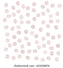 Many Pink Flowers Various Opacity On Stock Vector (Royalty Free ...