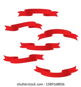 Red Ribbon Patterns: เวกเตอร์สต็อก (ปลอดค่าลิขสิทธิ์) 231447301 ...