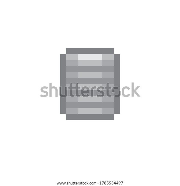 Many Silver Coins Pixel Art Vector Stock Vector (Royalty Free ...