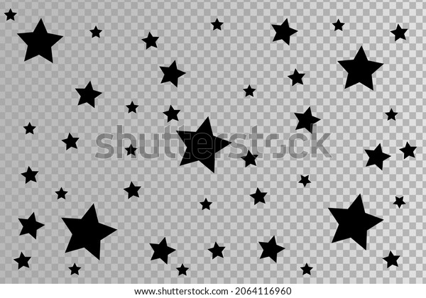 Many Stars On Light Transparency Grid Stock Vector (Royalty Free ...