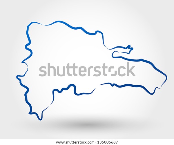 Mao Dominican Republic Map Concept Stock Vector (Royalty Free) 135005687